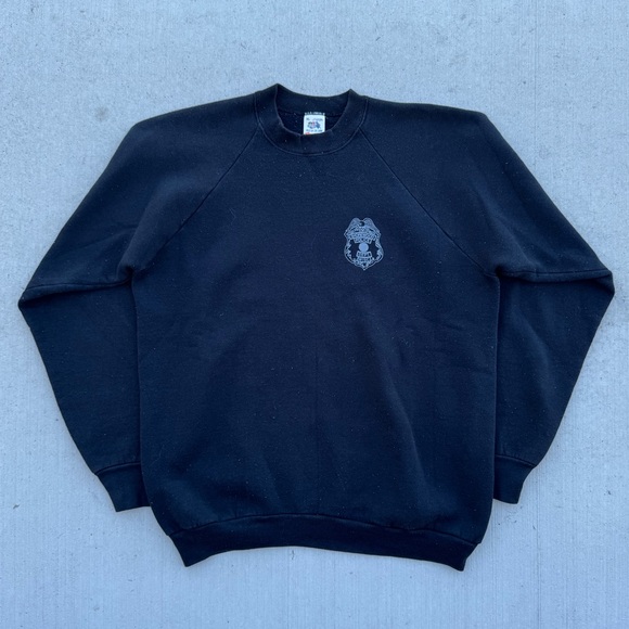 Fruit of the Loom | Sweaters | Vintage Shorewood Police Sweater | Poshmark